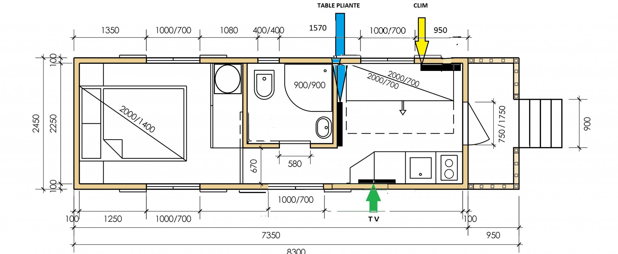 Roulotte 2 Personnes